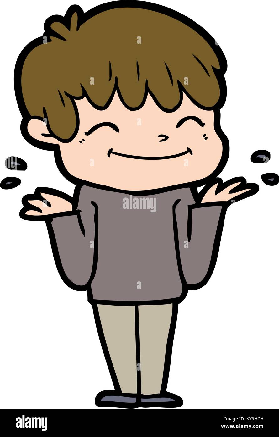 cartoon happy boy Stock Vector Image & Art - Alamy