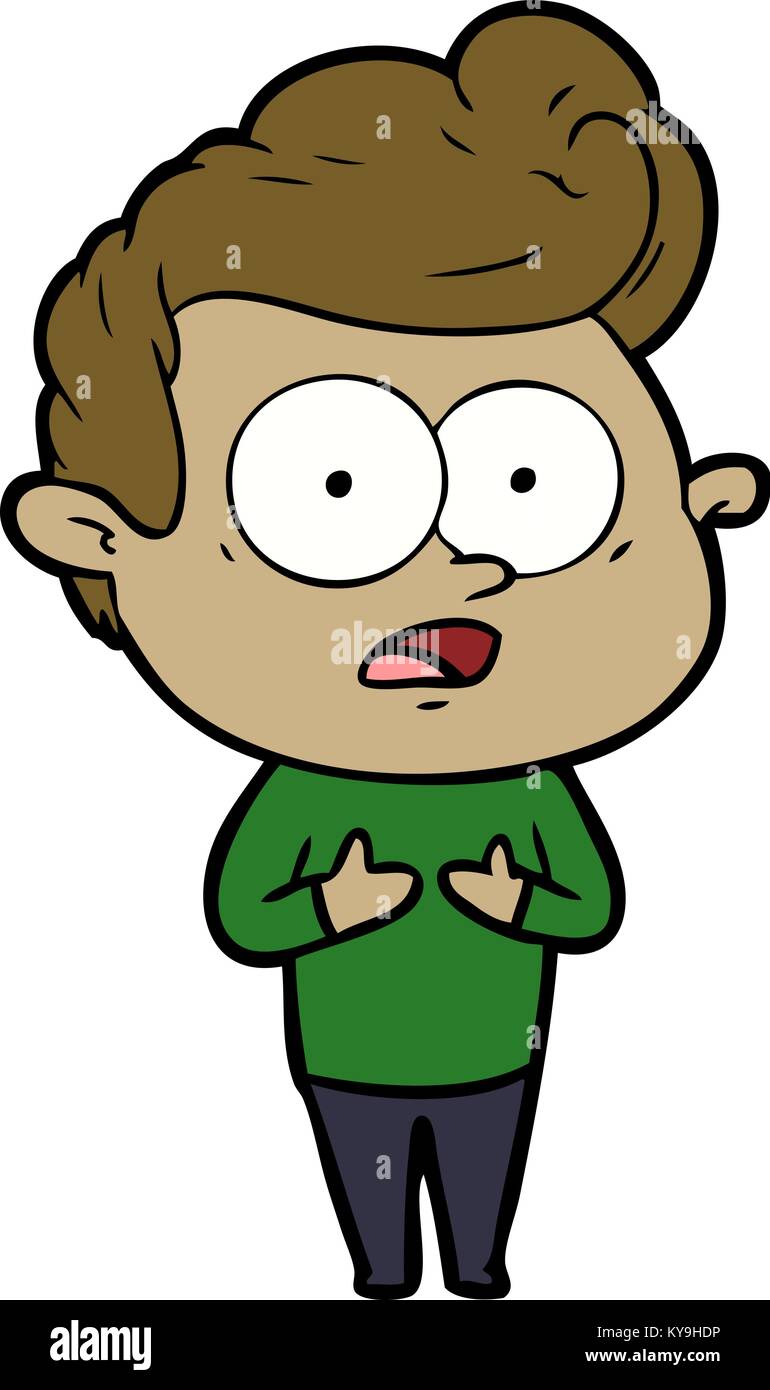 cartoon staring man Stock Vector Image & Art - Alamy