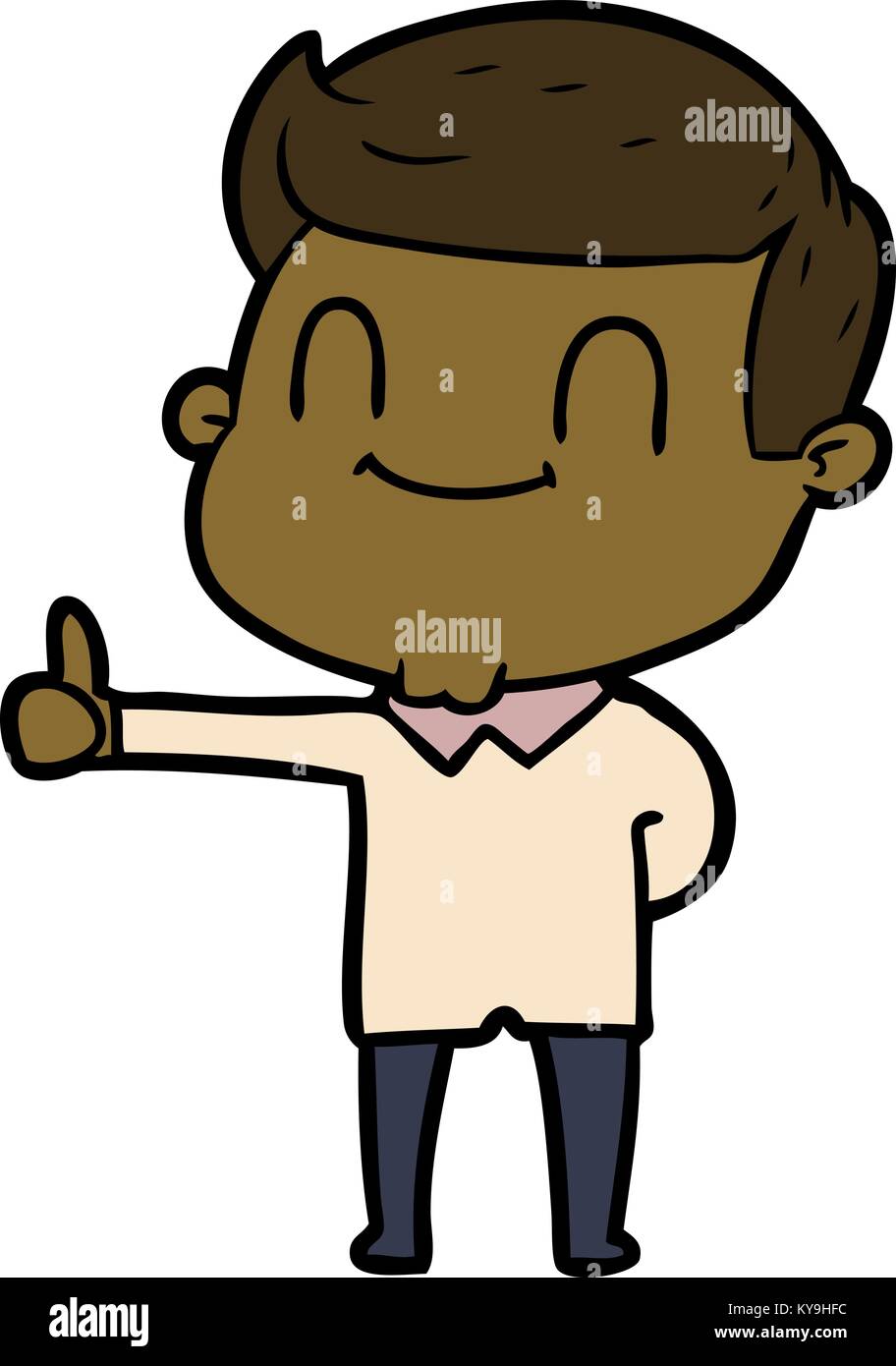 cartoon friendly man Stock Vector Image & Art - Alamy