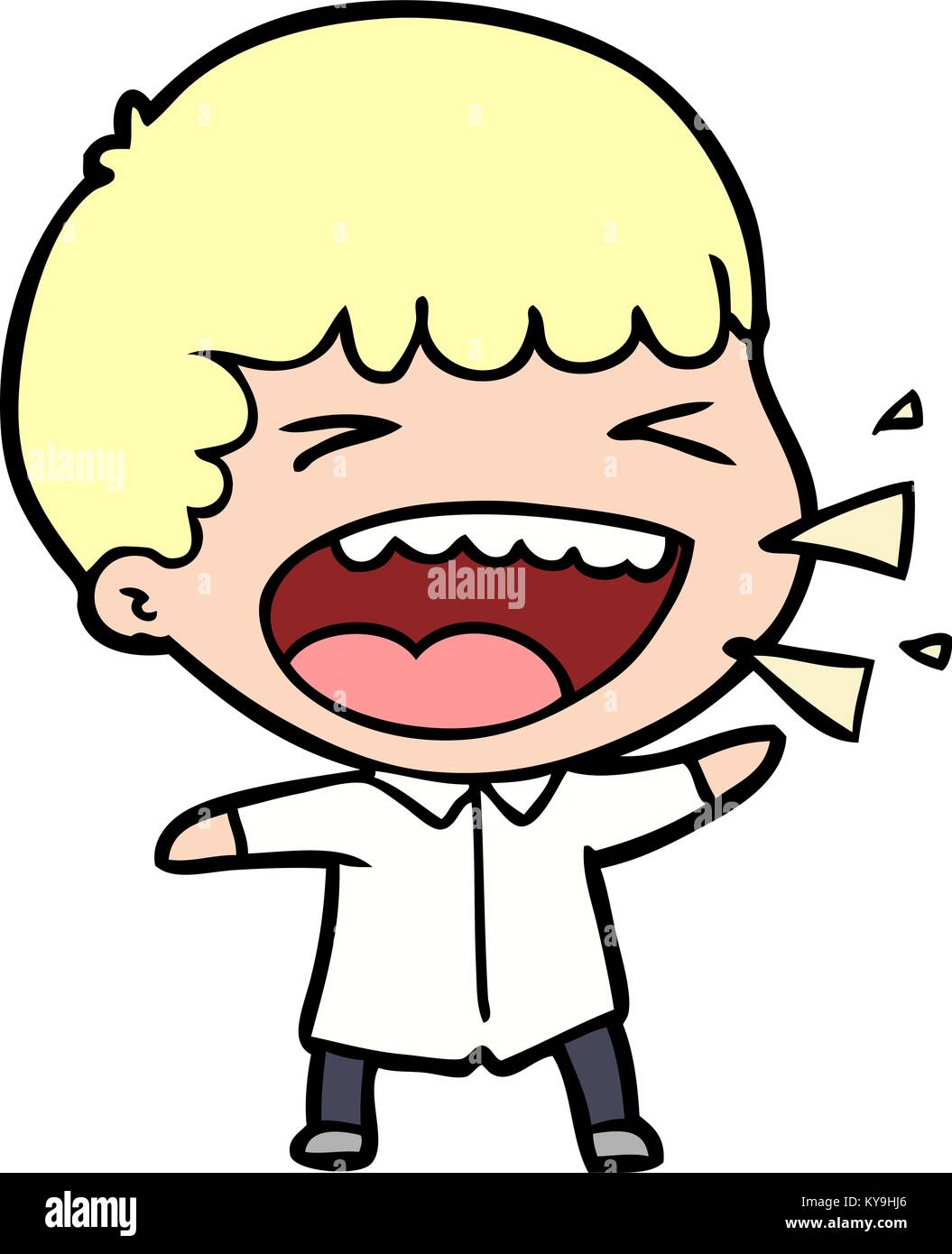 cartoon laughing man Stock Vector Image & Art - Alamy
