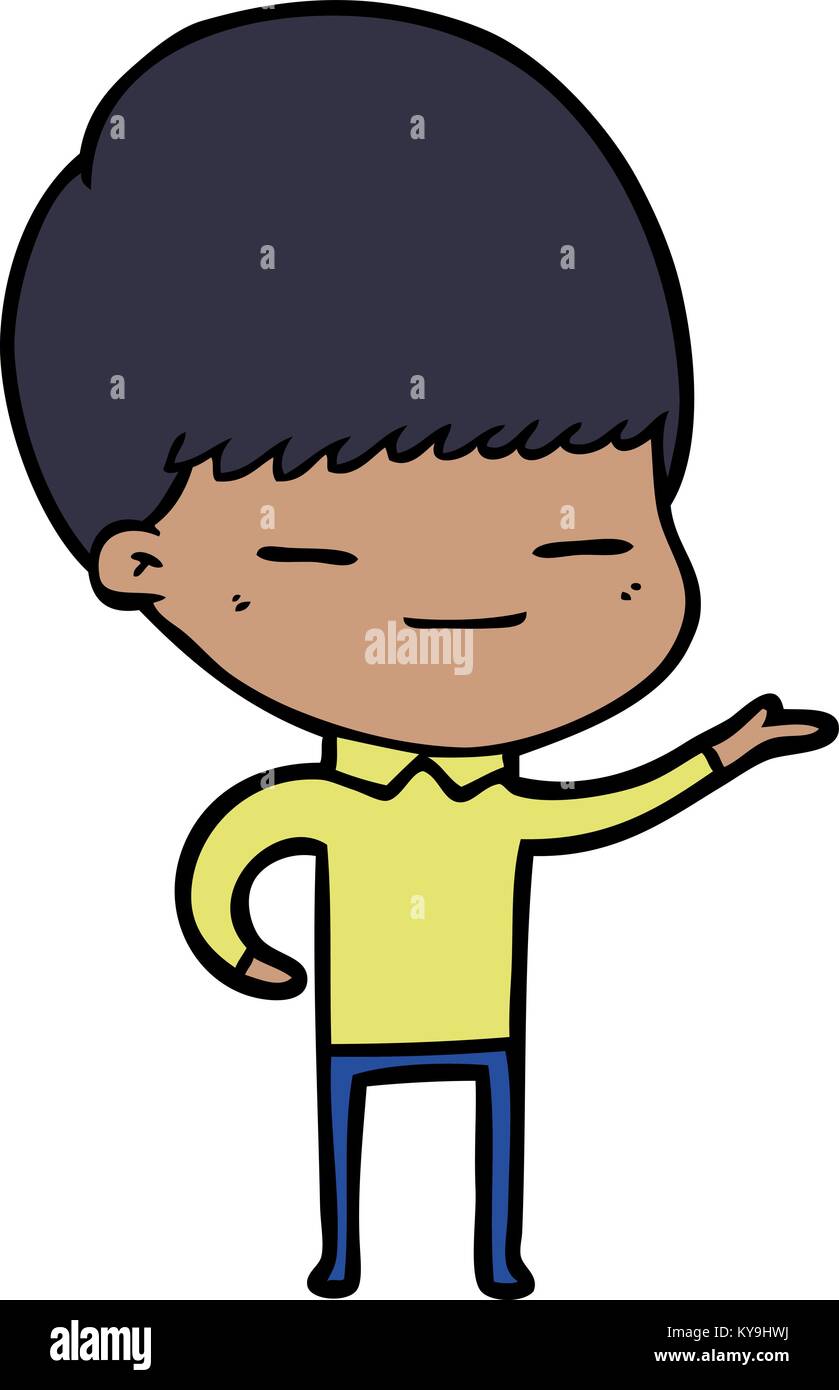 cartoon smug boy Stock Vector Image & Art - Alamy
