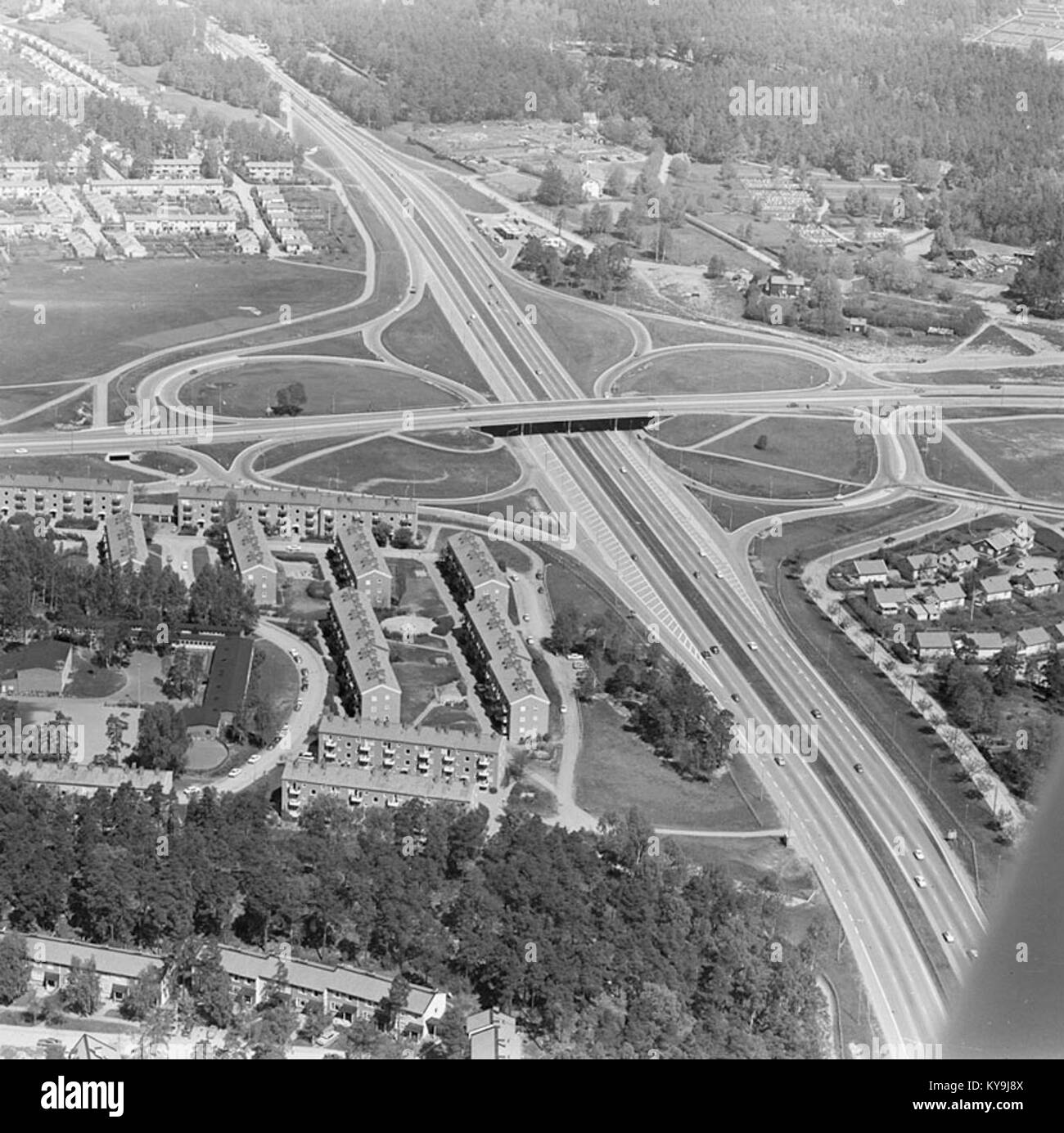 Söderleden area in Sweden, documented by KMB, showing urban development ...