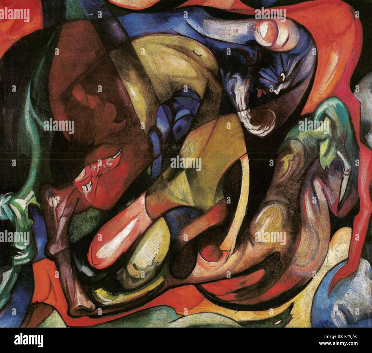 The artwork *Jowisz zmieniający się w byka* by Witkacy illustrates the ...