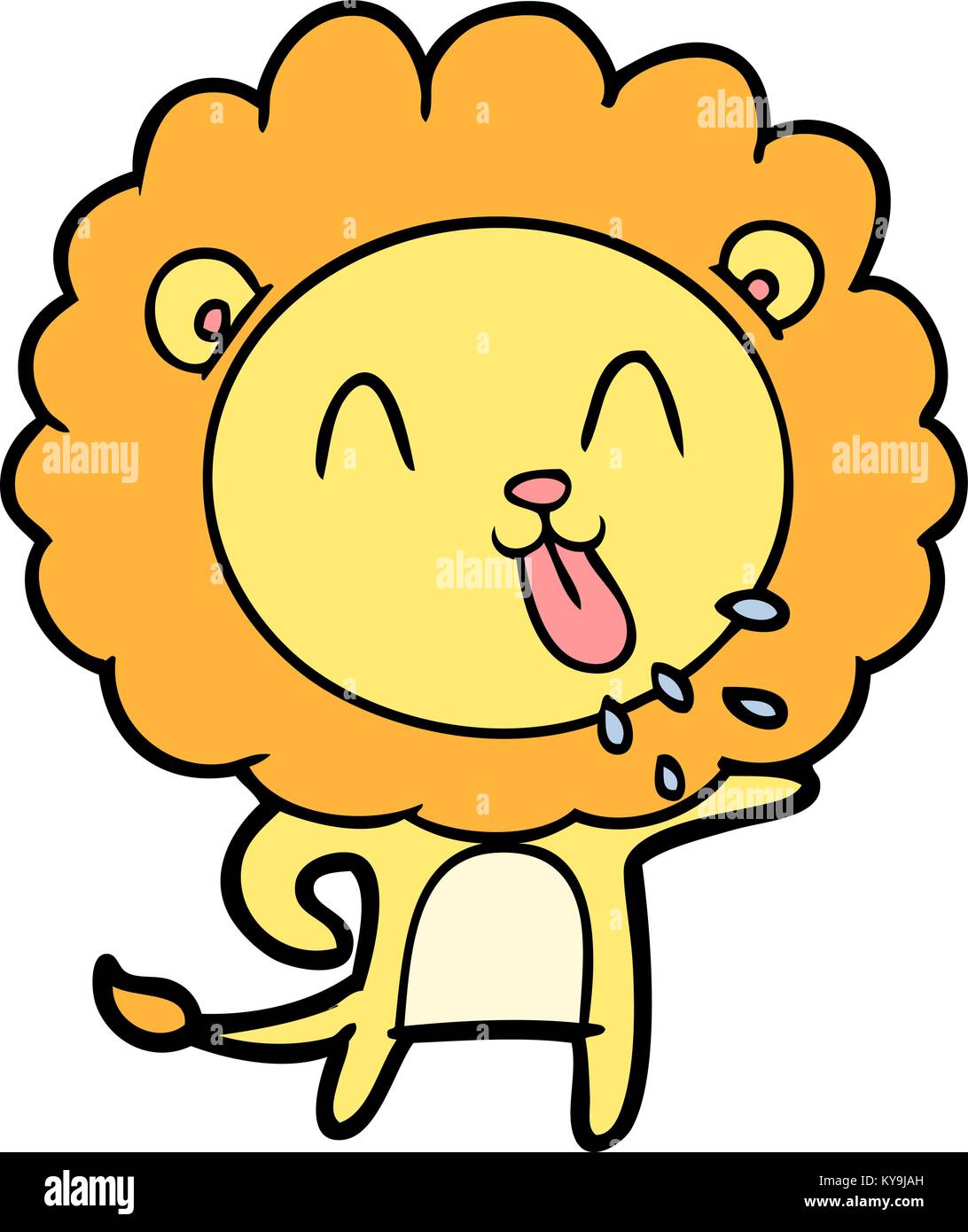 happy cartoon lion Stock Vector Image & Art - Alamy