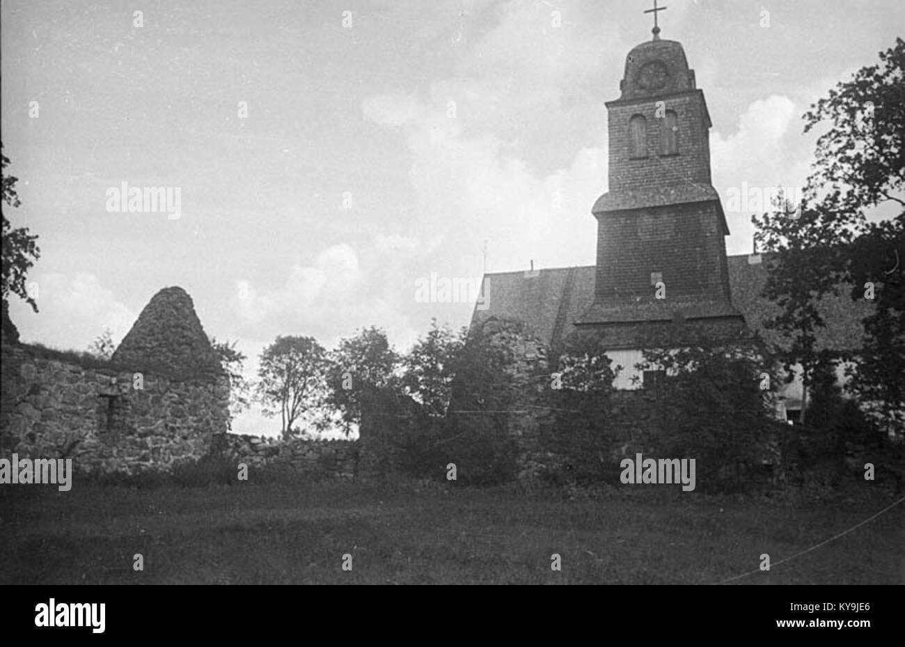 This is an image of Nydala Church (Klosterkyrkan) in Sweden, documented ...