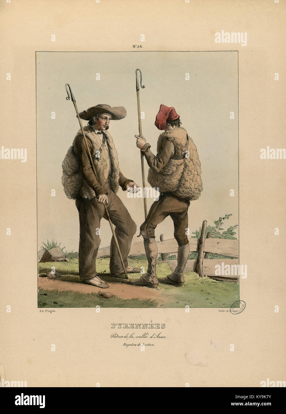 This image from the Pyrénées region shows the priests of the Aran ...