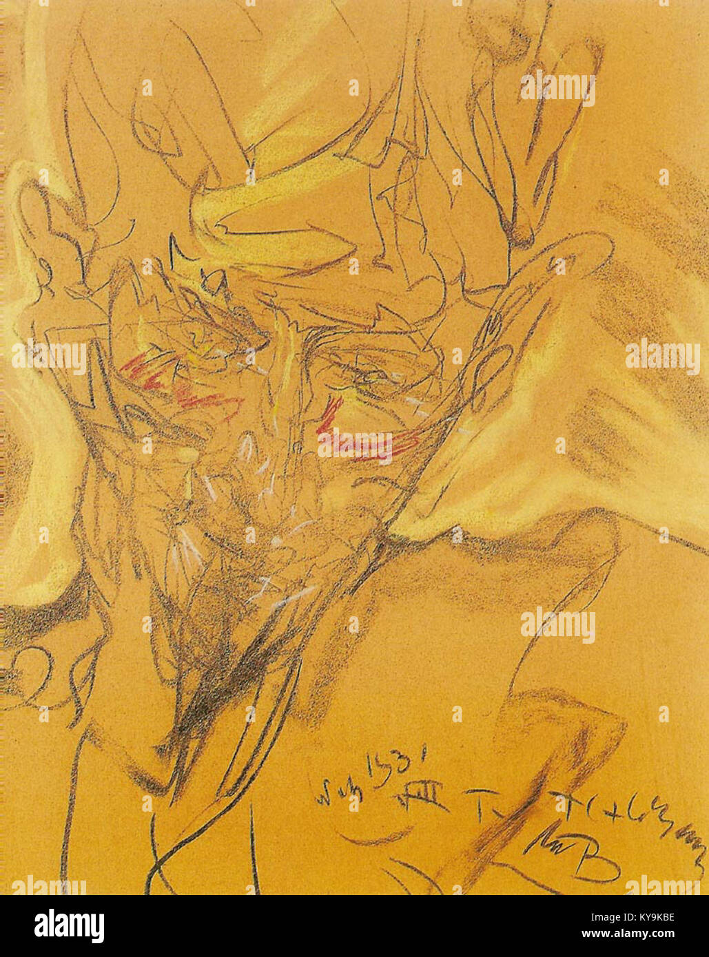 Portrait of a male subject by Witkacy, illustrating the artist's ...