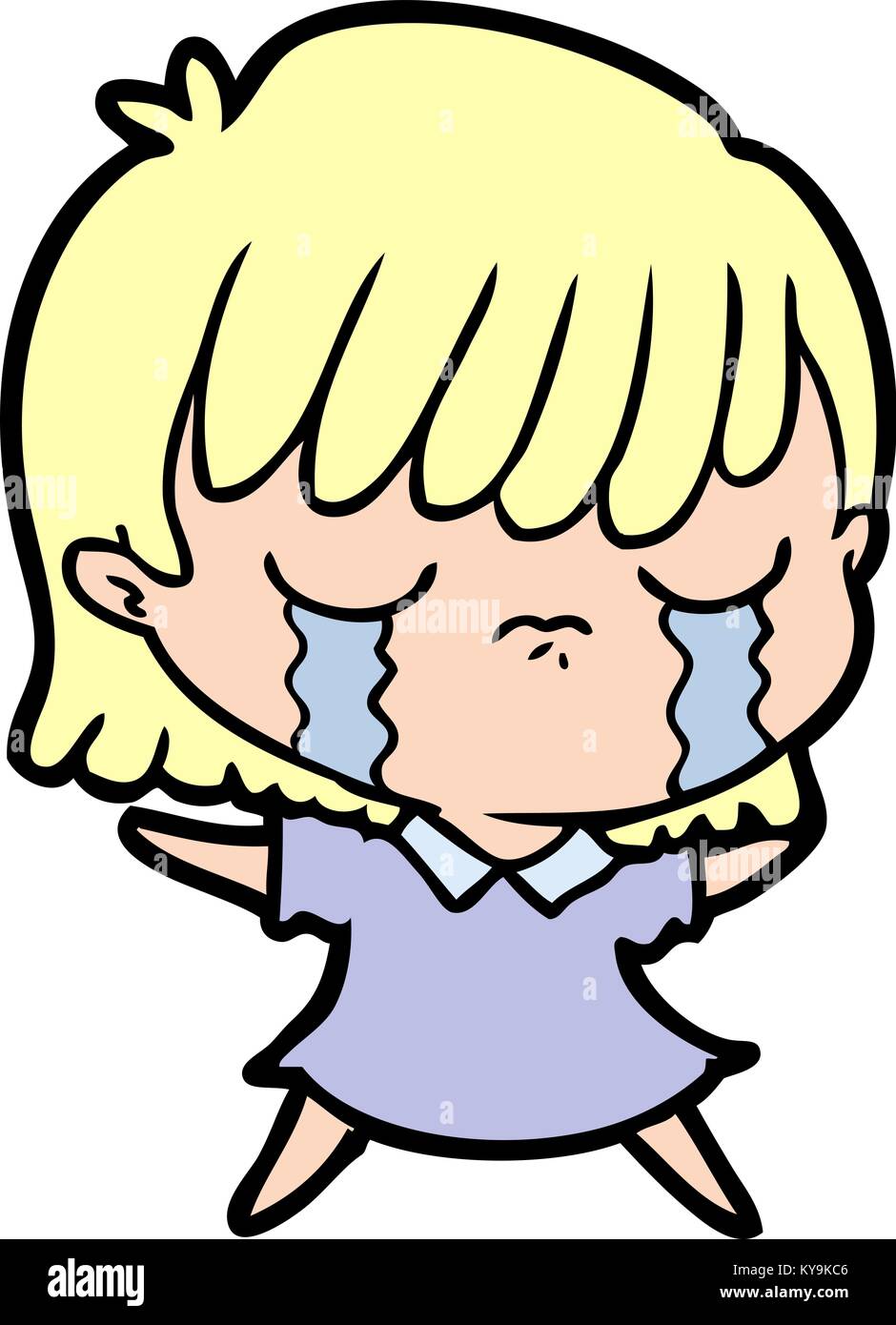 cartoon woman crying Stock Vector Image & Art - Alamy