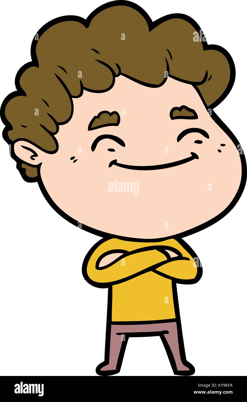 cartoon friendly man Stock Vector Image & Art - Alamy