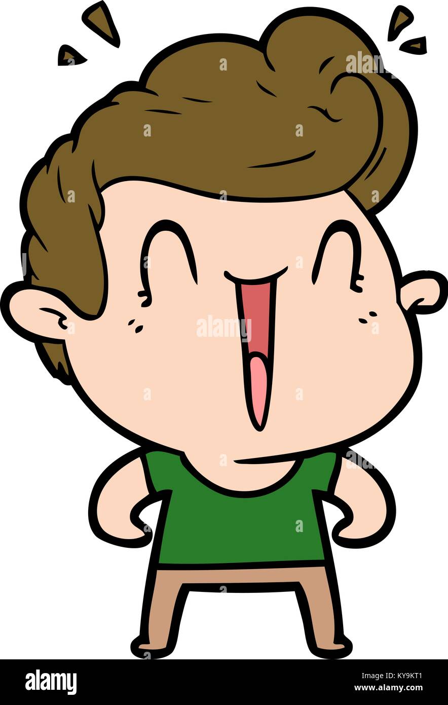 cartoon happy man Stock Vector Image & Art - Alamy