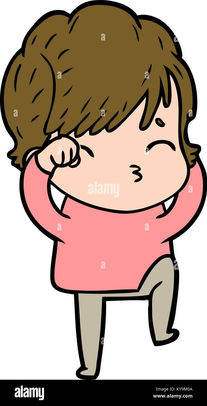 cartoon woman thinking Stock Vector Image & Art - Alamy