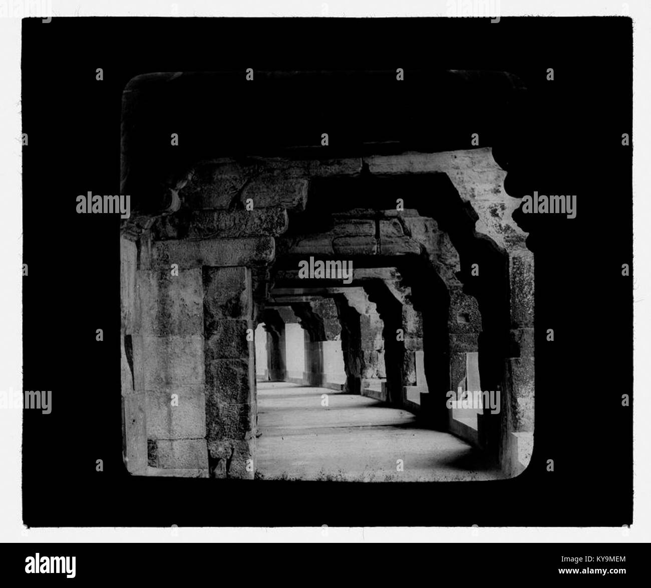 This 1897 photograph shows the upper gallery of the Nîmes Arena in ...