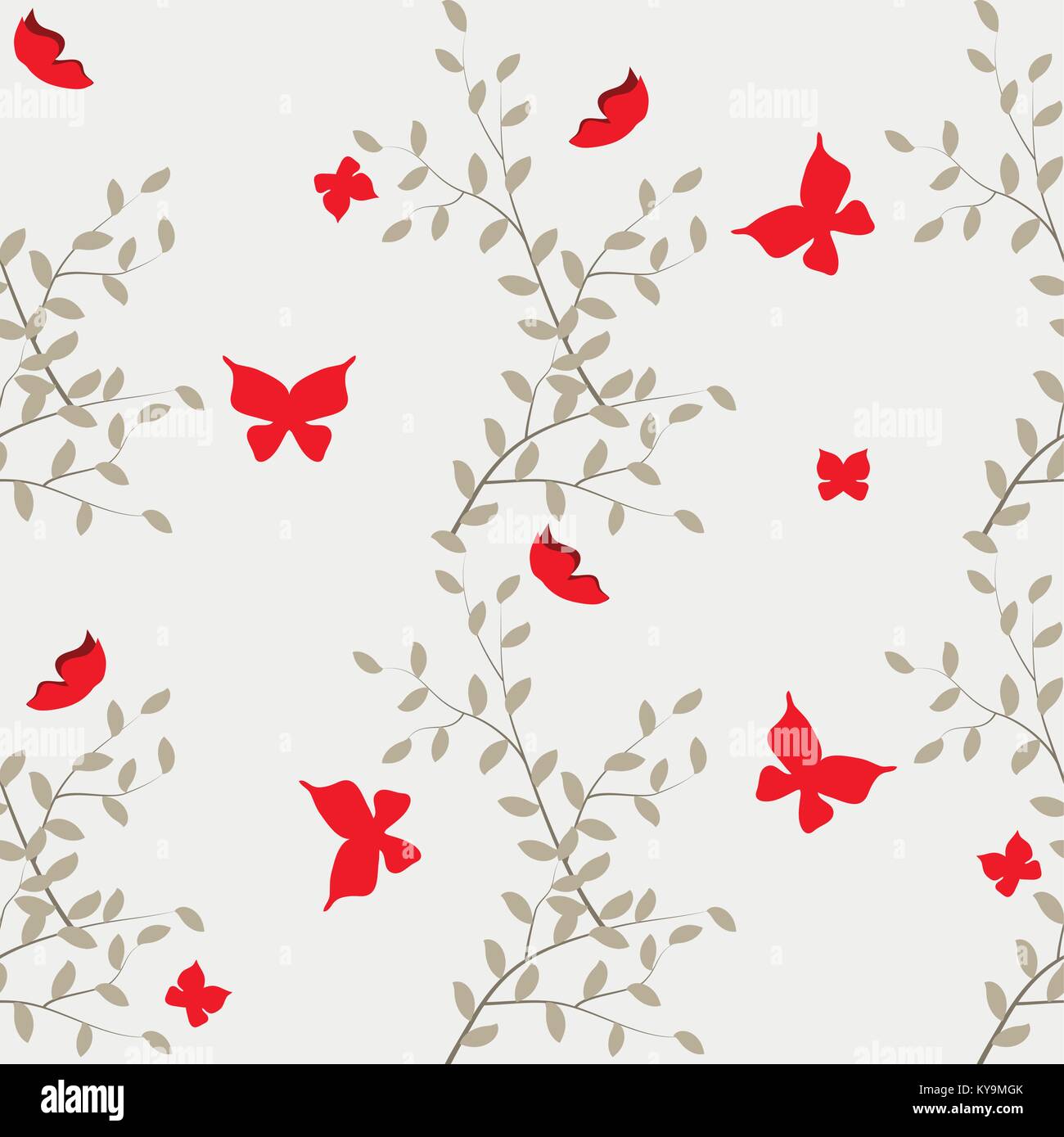 seamless pattern with butterflies Stock Vector Image & Art - Alamy