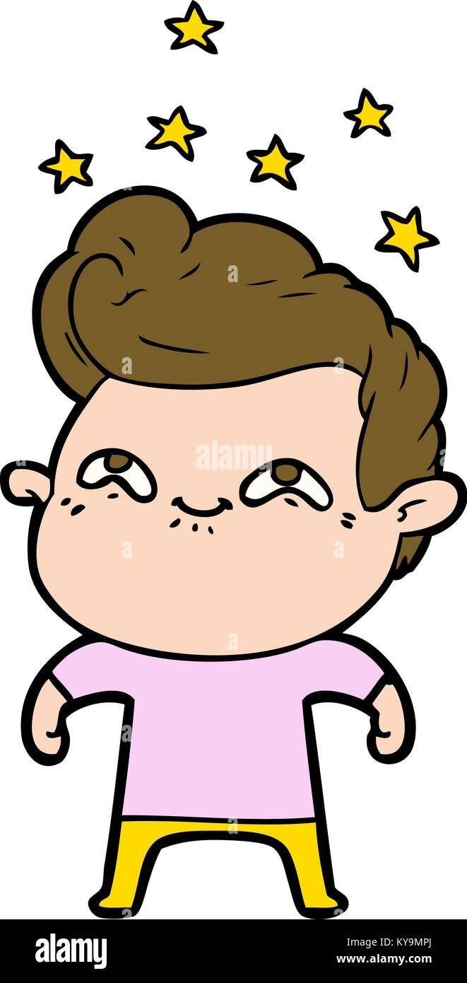 cartoon excited man Stock Vector Image & Art - Alamy