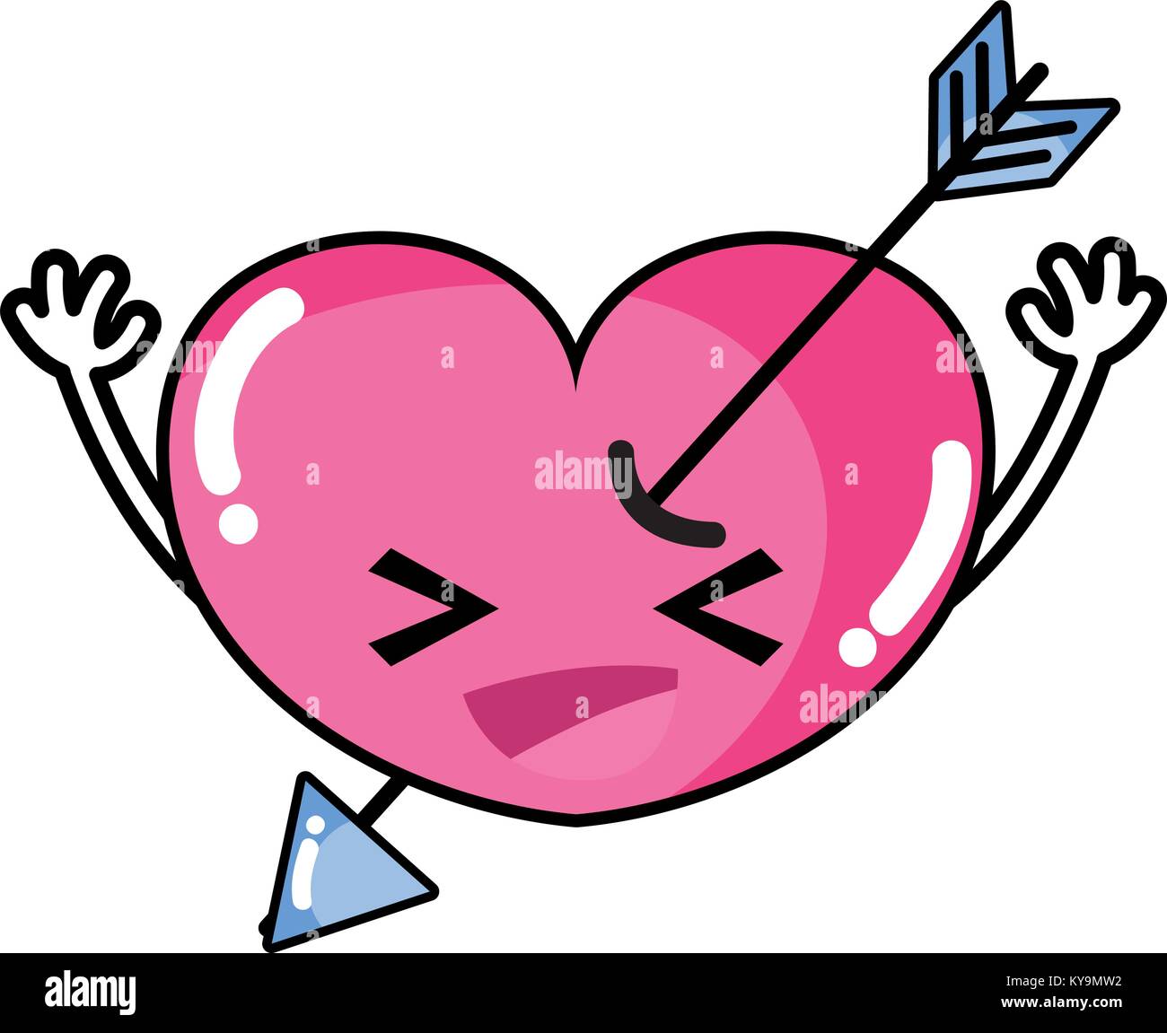 Heart arrow emoji icon Cut Out Stock Images & Pictures - Alamy