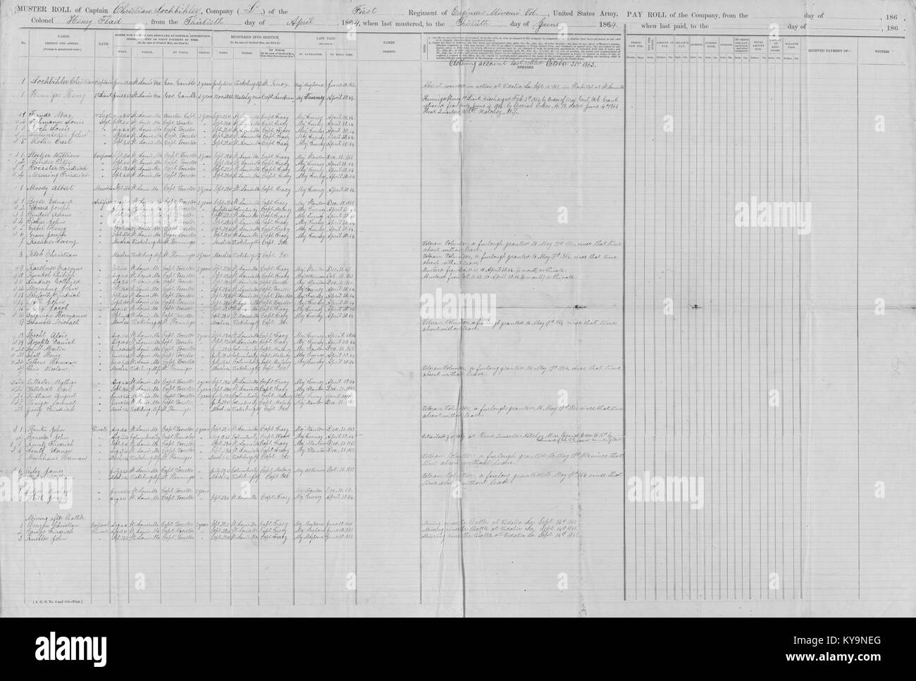 Muster roll Black and White Stock Photos & Images - Alamy