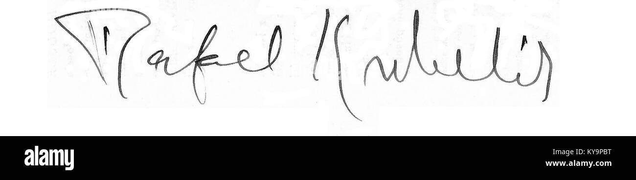 Rafael Kubelík signature Stock Photo - Alamy