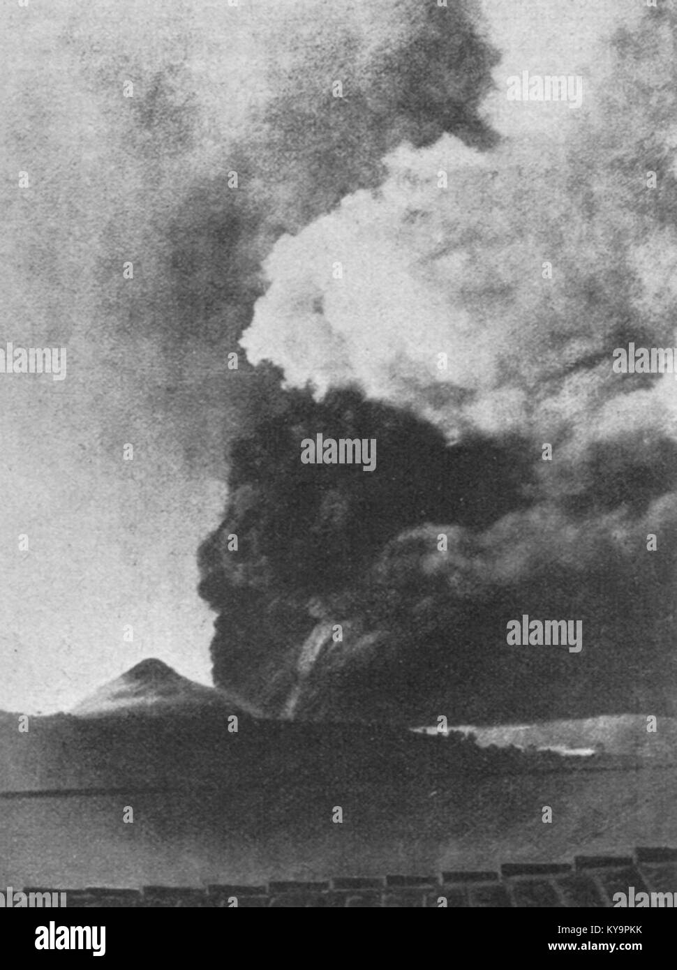 The 1902 eruption of Santa María volcano in Guatemala was one of the ...