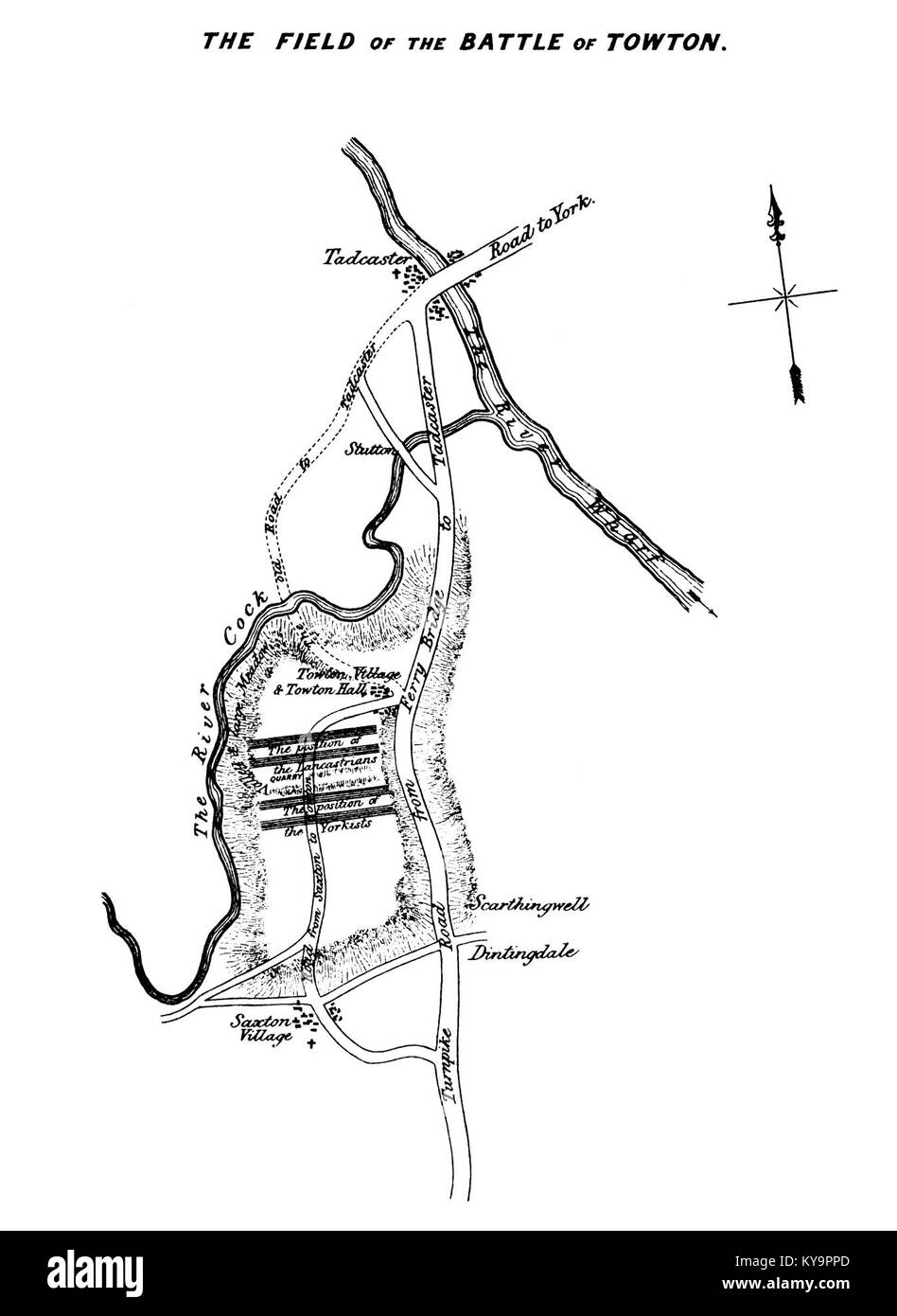 Reconstruction of the Battle of Towton, fought on 29 March 1461 during ...