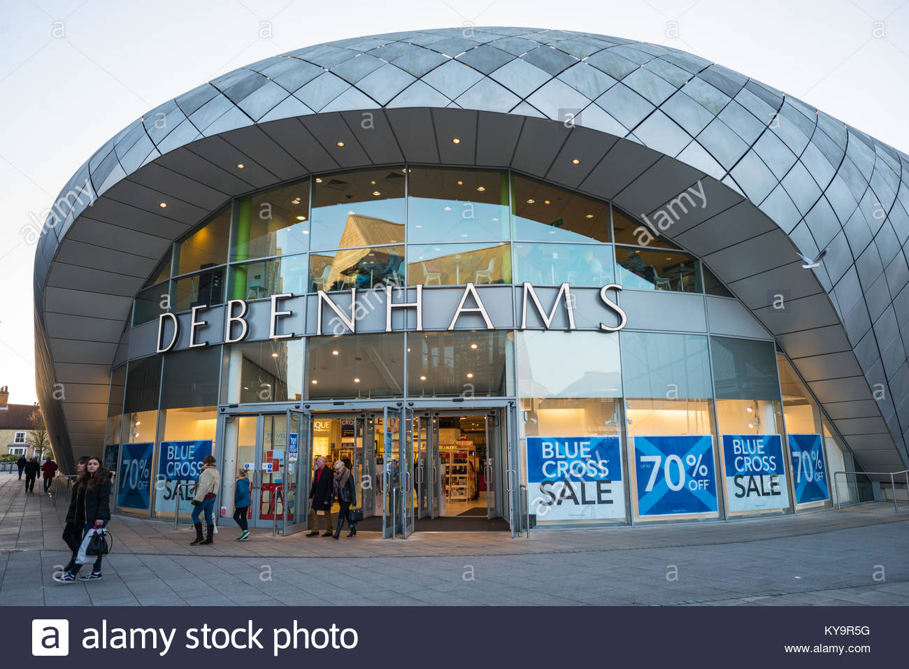 Modern Town Centre Uk Shopping Mall High Resolution Stock Photography ...