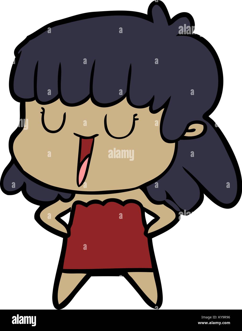 cartoon woman laughing Stock Vector Image & Art - Alamy