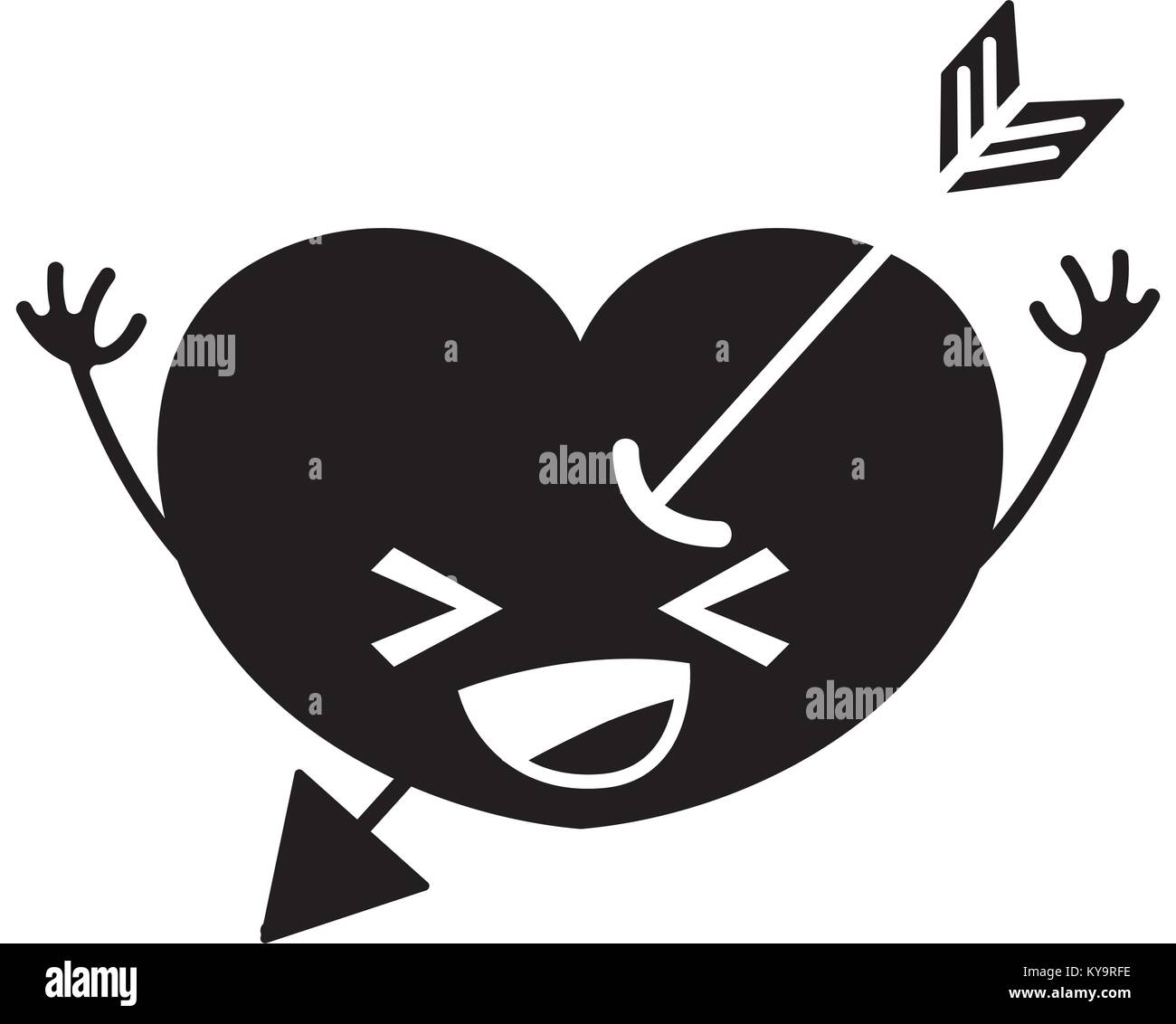 Arrow heart emoji Cut Out Stock Images & Pictures - Alamy