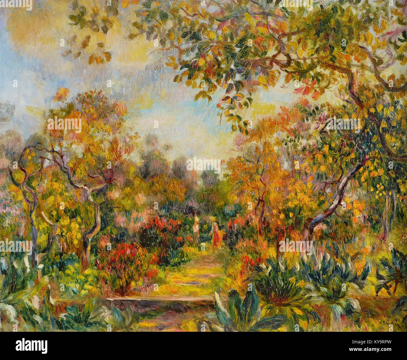 'Paysage, Beaulieu' by Pierre-Auguste Renoir is a landscape painting ...