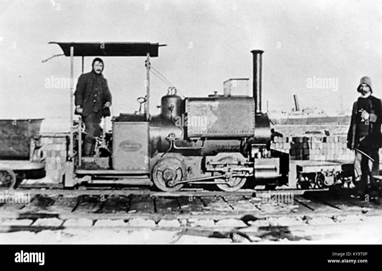 This photograph shows a Wren class steam locomotive on the Camber ...