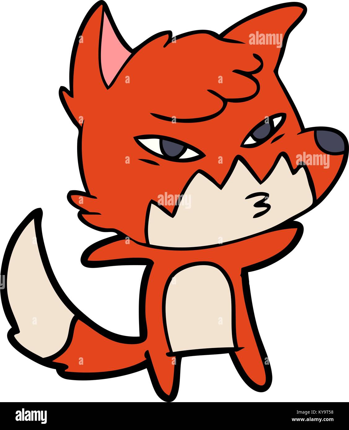 clever cartoon fox Stock Vector Image & Art - Alamy