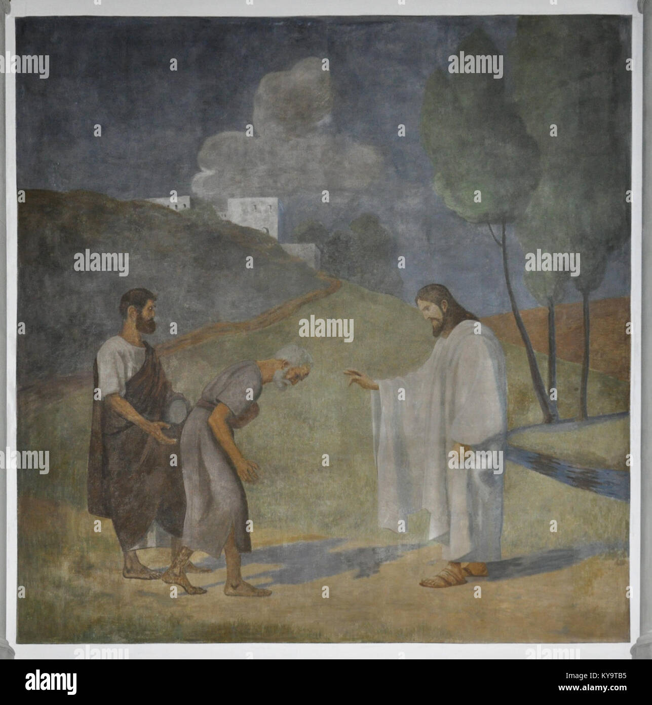 The painting 'Berufung Petri' (The Calling of Saint Peter) by Fugel is ...