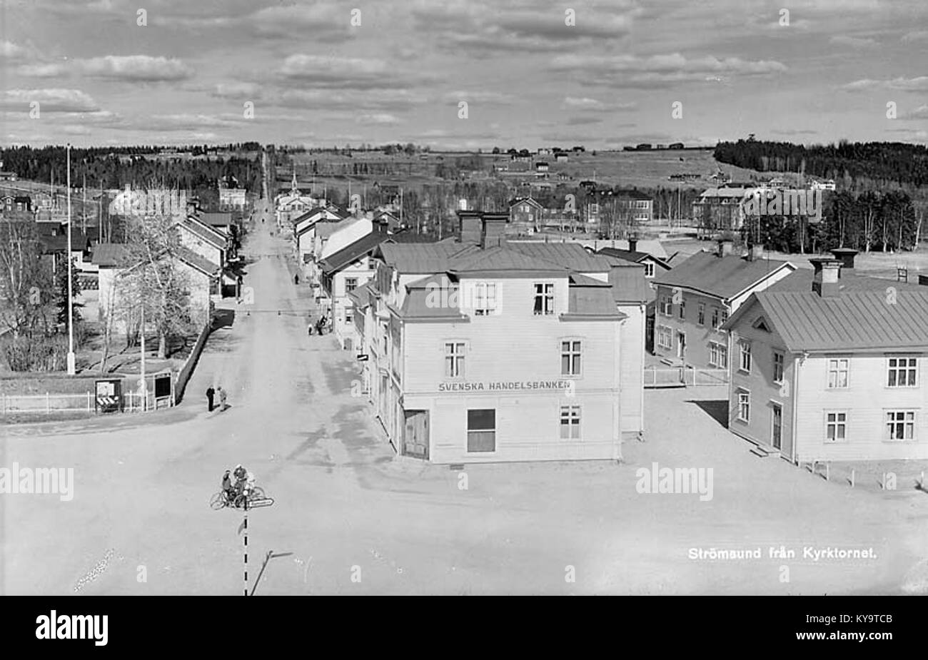 This photograph shows Strömsund, Sweden, during the years 1920 to 1939 ...