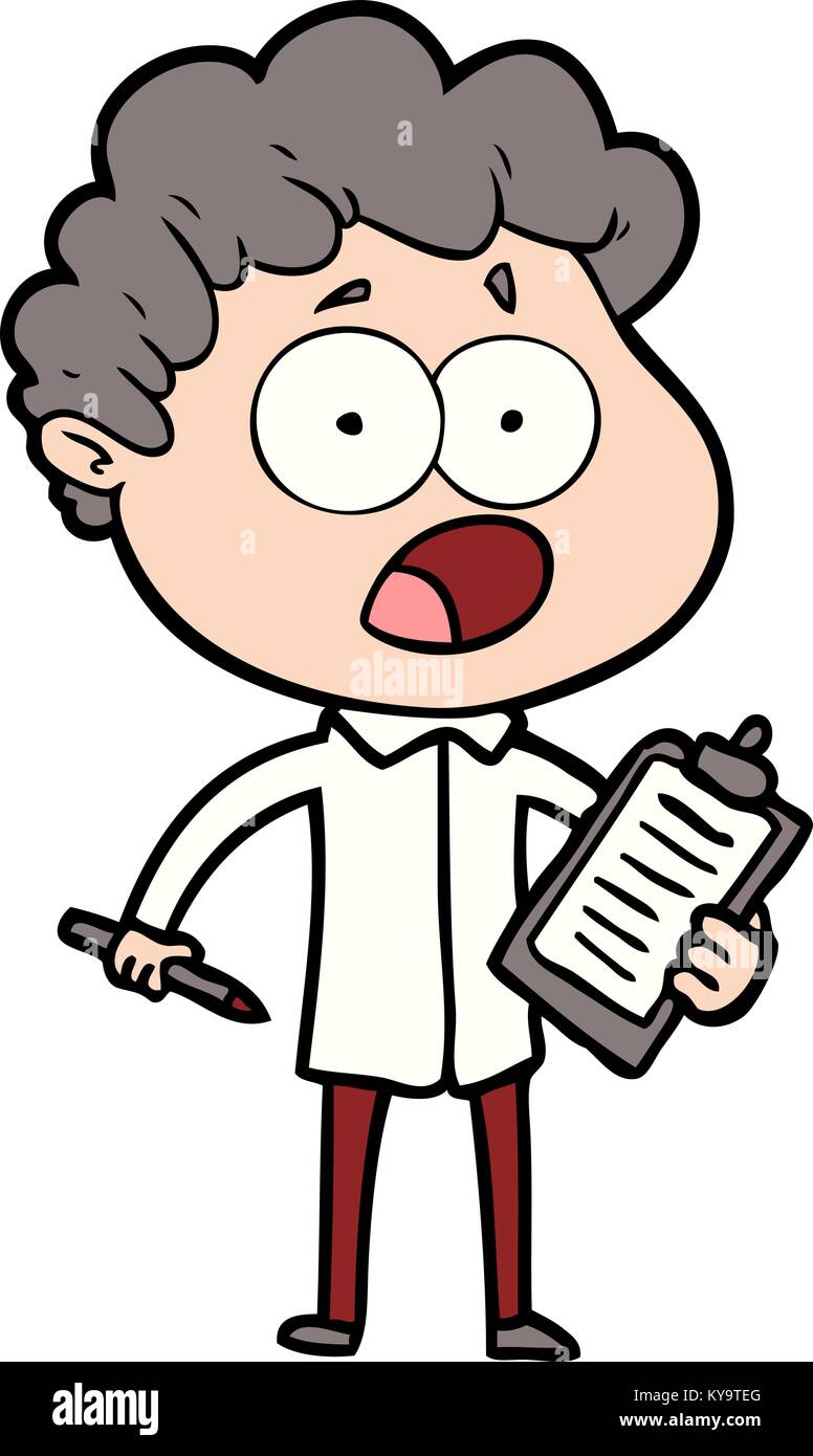 cartoon man gasping in surprise Stock Vector Image & Art - Alamy