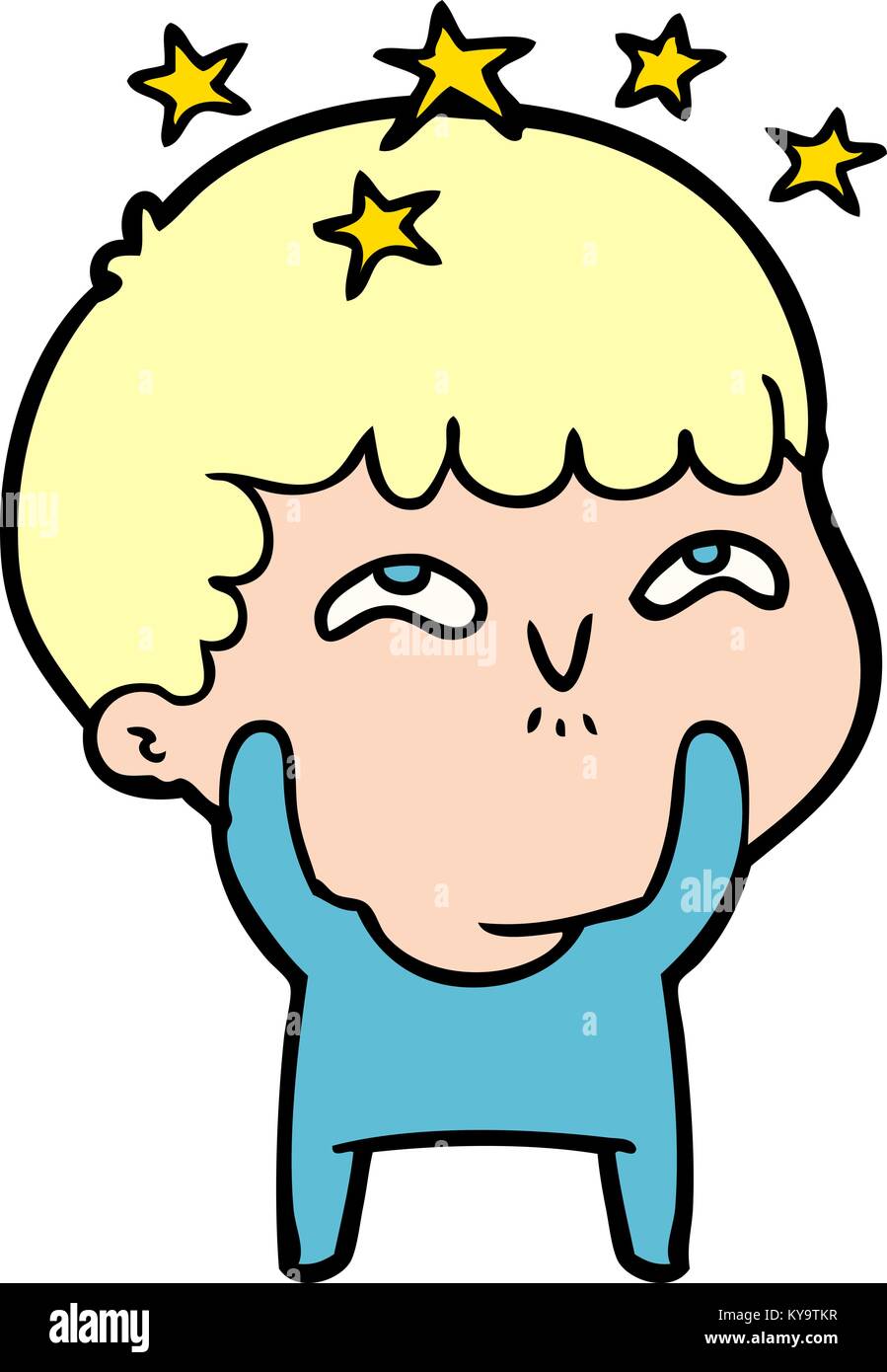 cartoon amazed boy Stock Vector Image & Art - Alamy
