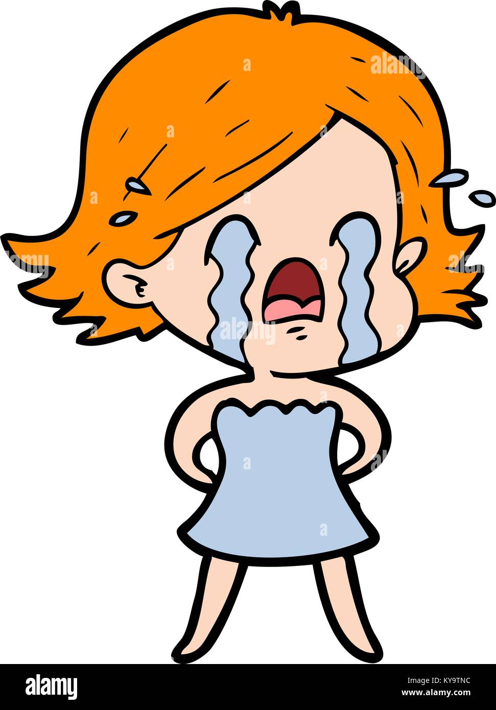 cartoon woman crying Stock Vector Image & Art - Alamy
