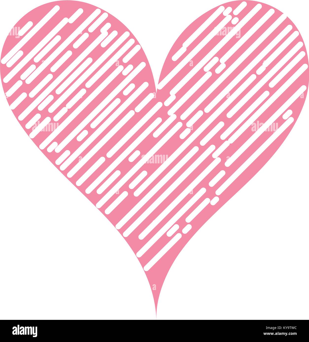 colorful heart love with shadow to passion design Stock Vector Image ...