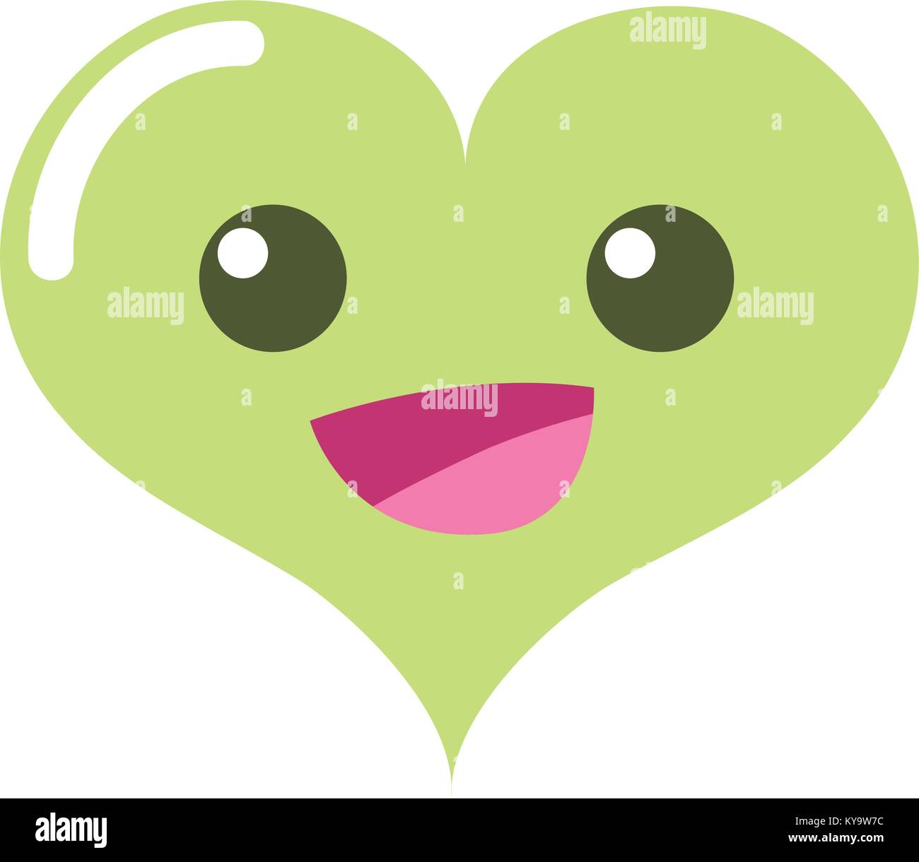 colorful happy heart passion kawaii character Stock Vector Image & Art ...