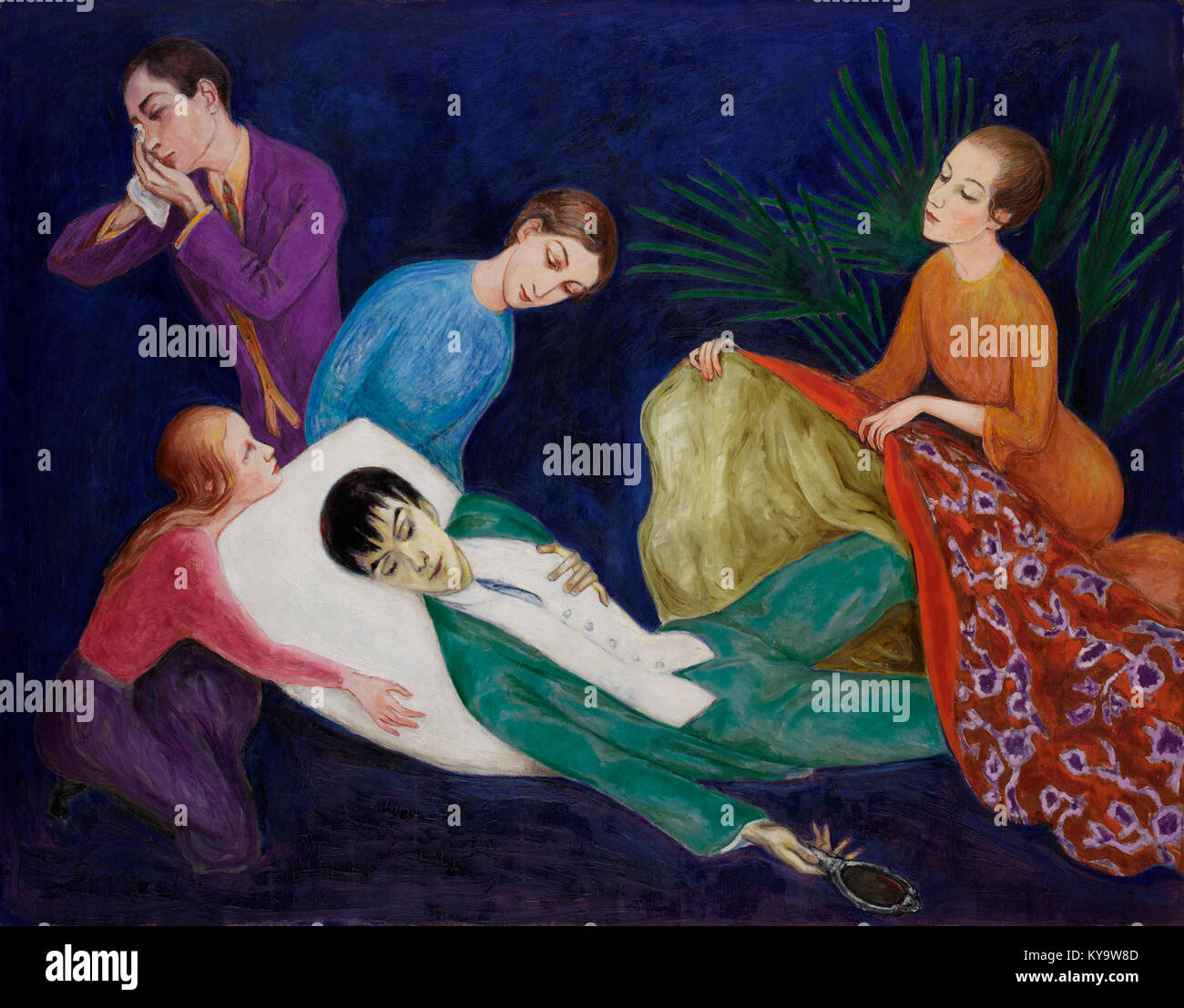 This portrait by Nils Dardel, titled 'Dande Dandy,' captures a ...