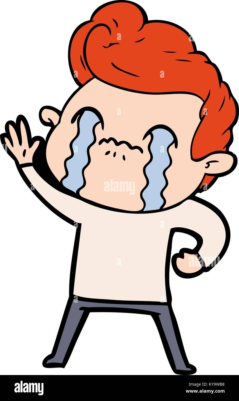 cartoon man crying Stock Vector Image & Art - Alamy