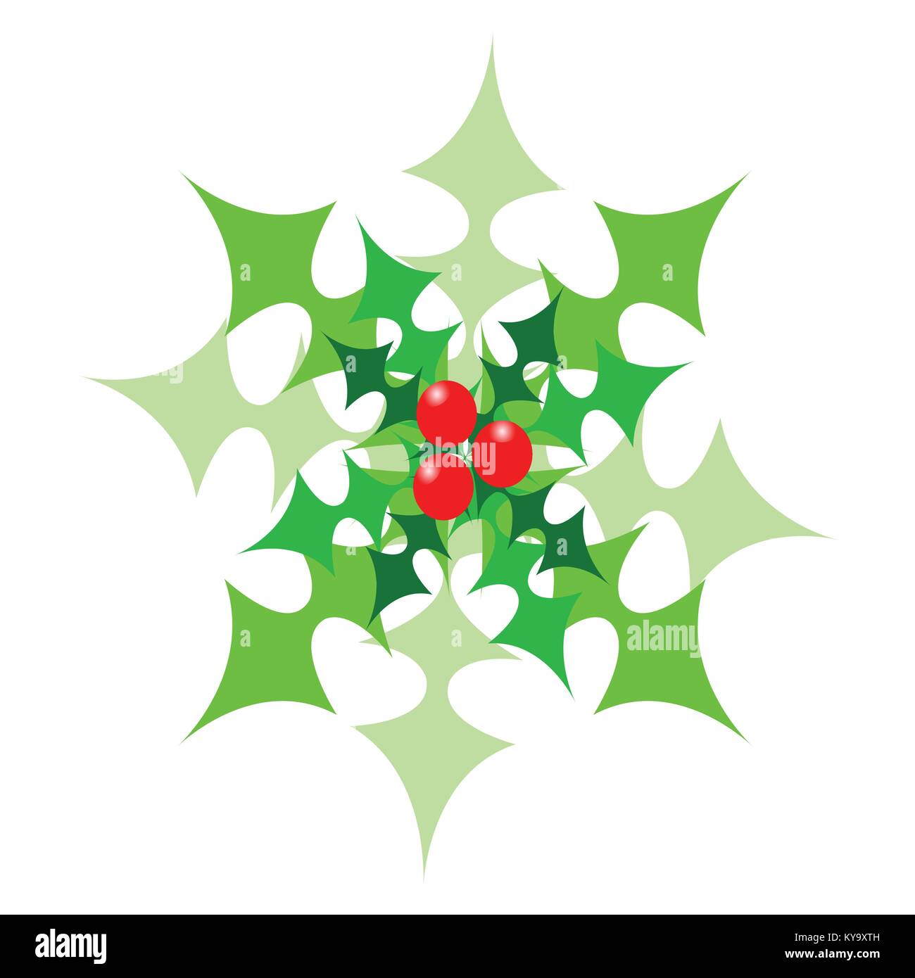 Christmas mistletoe vector illustration Stock Vector Image & Art - Alamy