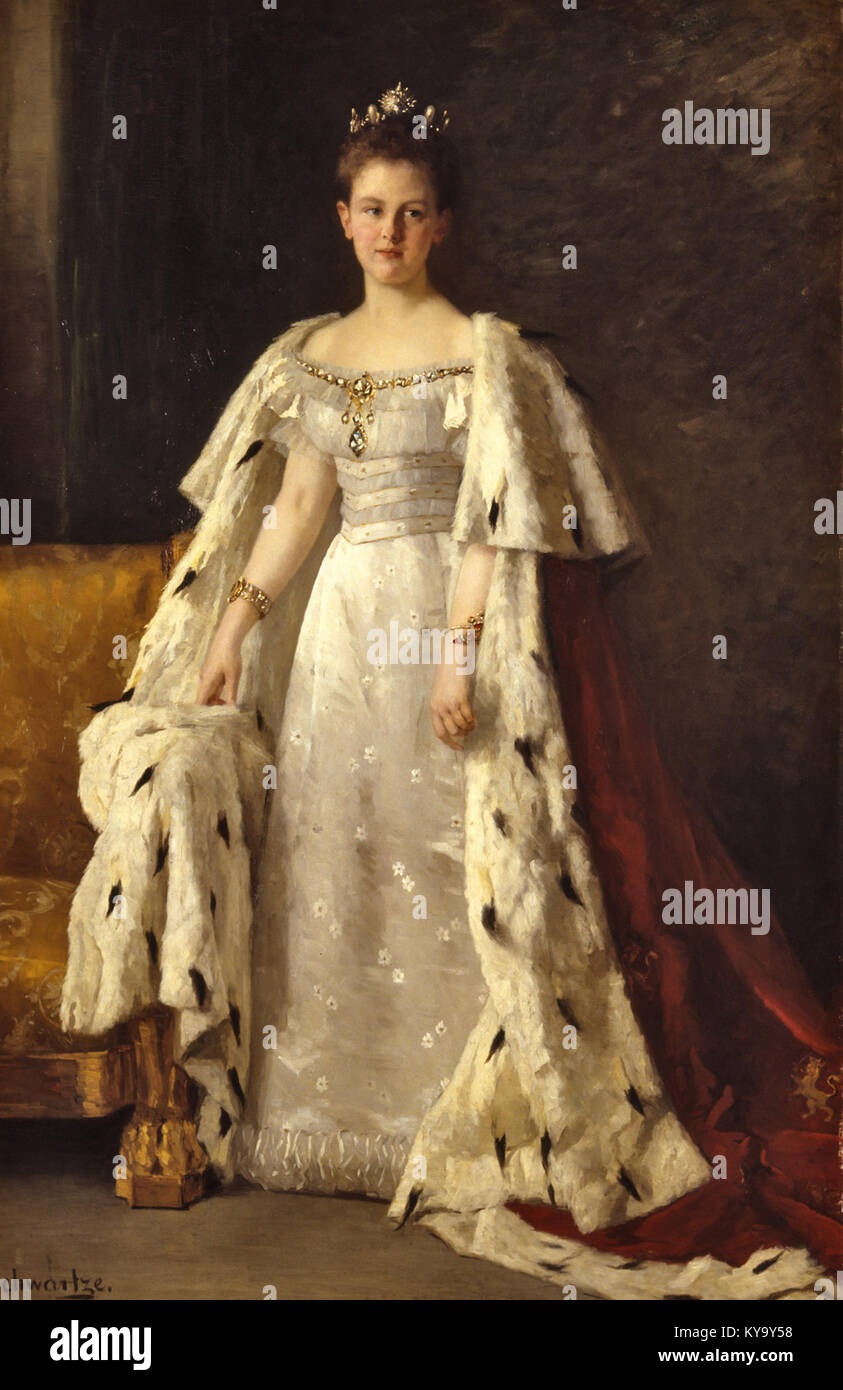 Portrait of Thérèse Schwartze, 19th-century Dutch painter, showing her ...