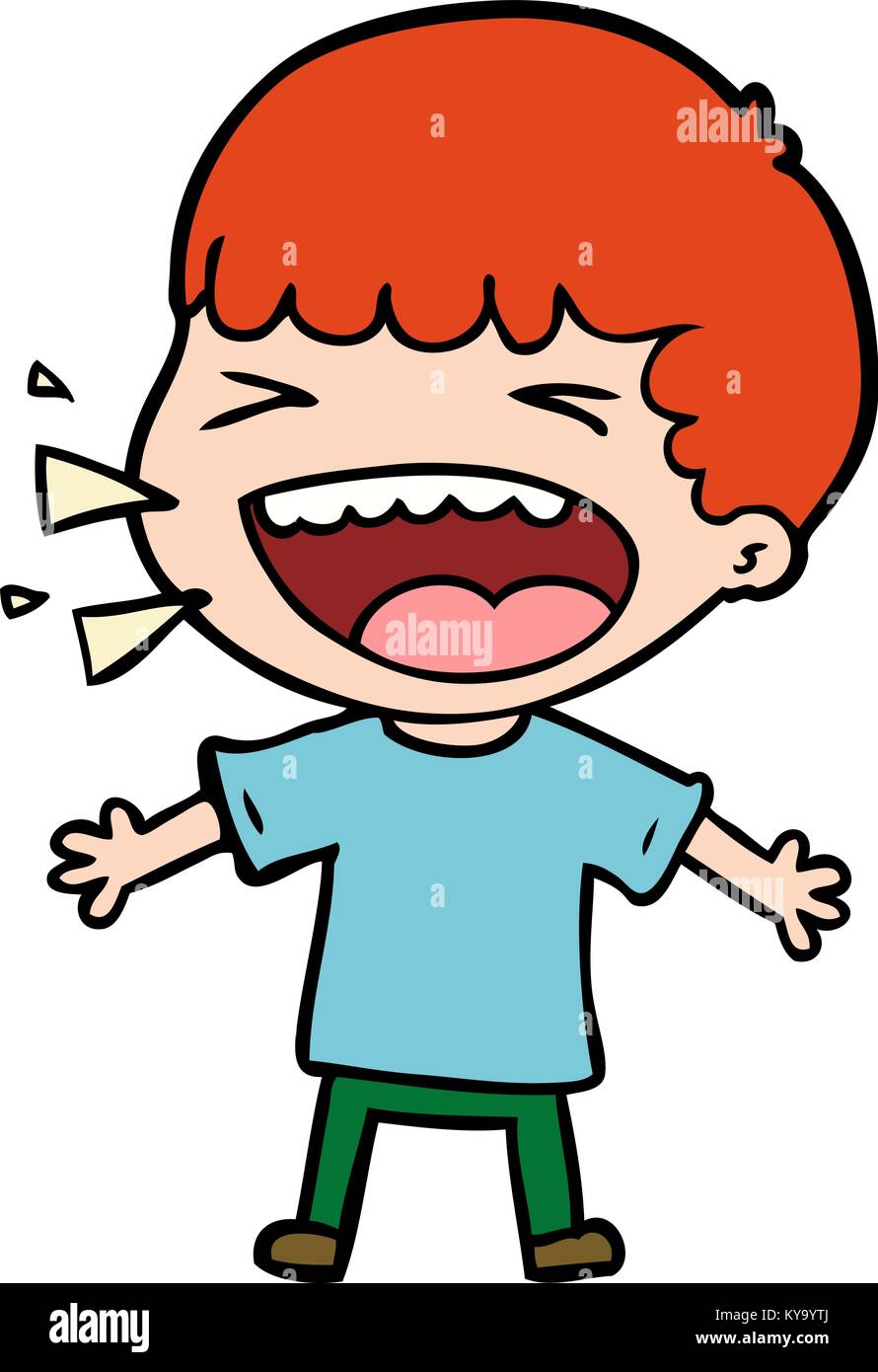 cartoon laughing man Stock Vector Image & Art - Alamy
