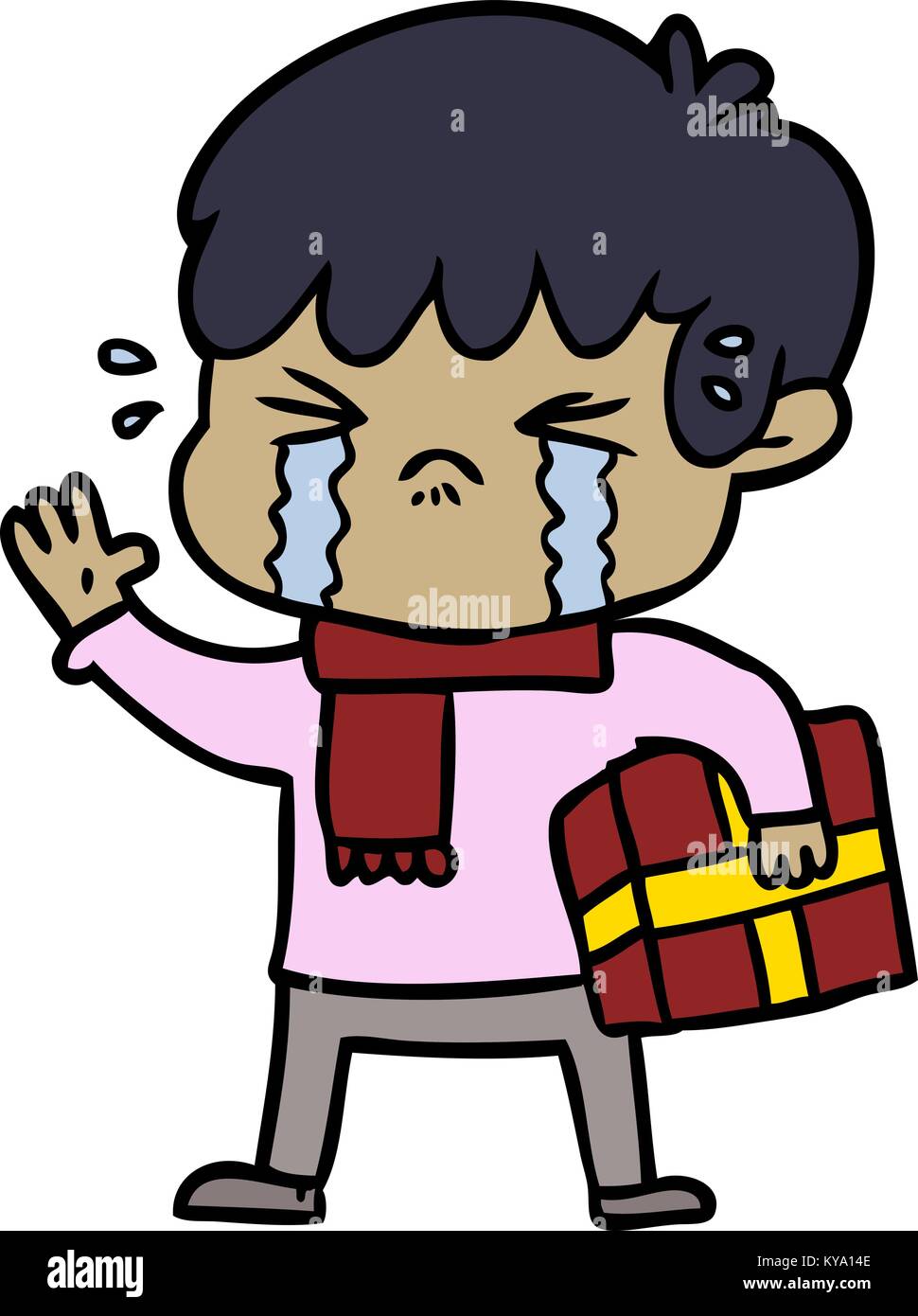 crying boy cartoon Stock Vector Image & Art - Alamy