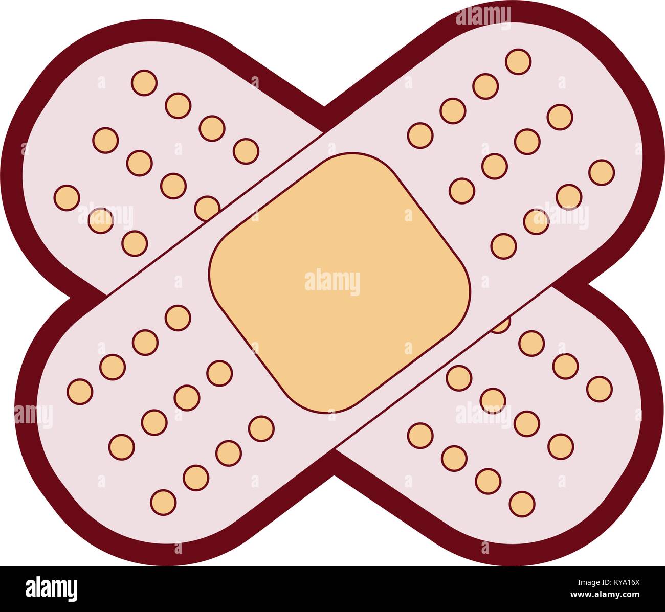 Band aid plaster in shape hi-res stock photography and images - Alamy