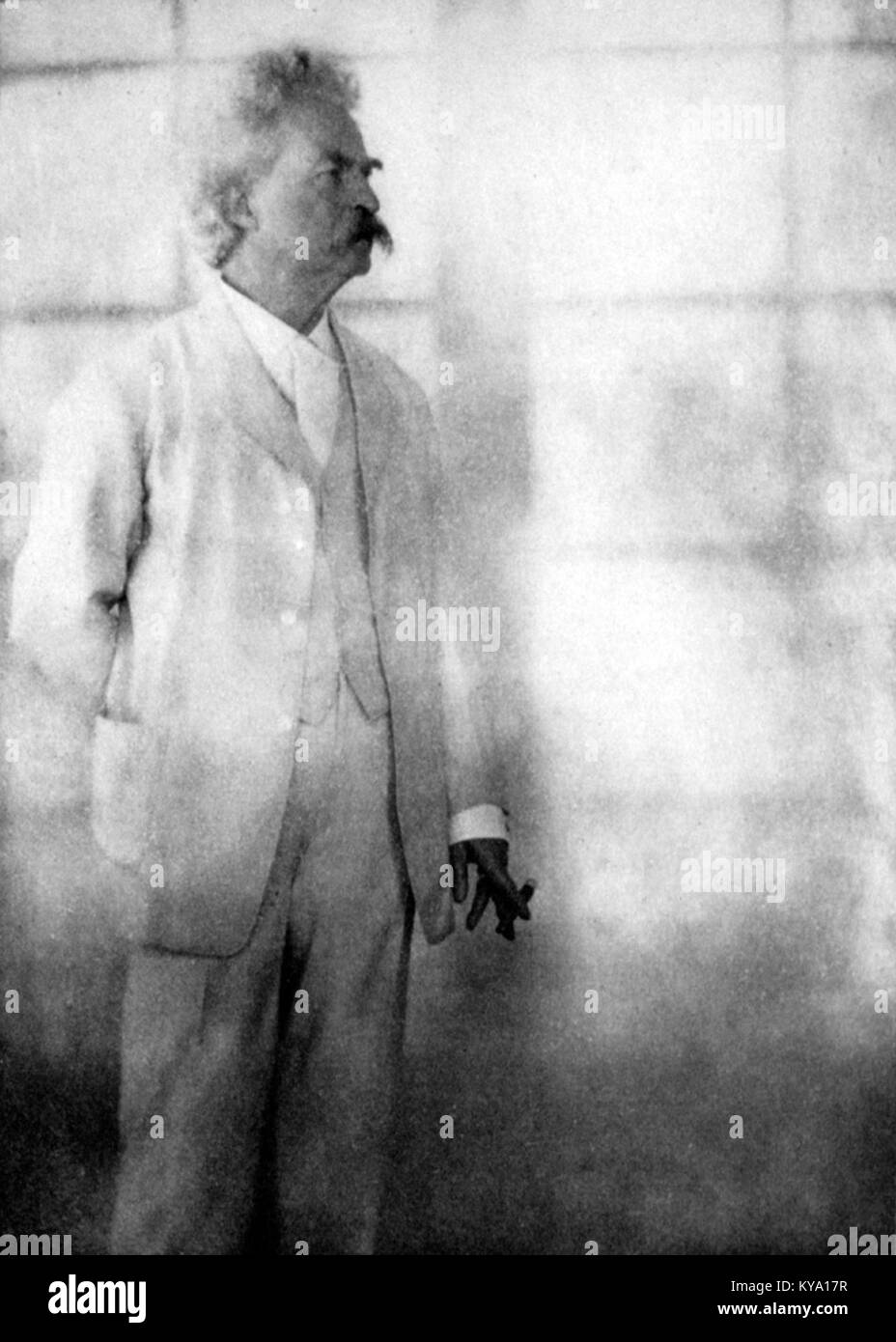 Samuel Clemens, known as Mark Twain, in 1908, was a prominent American ...