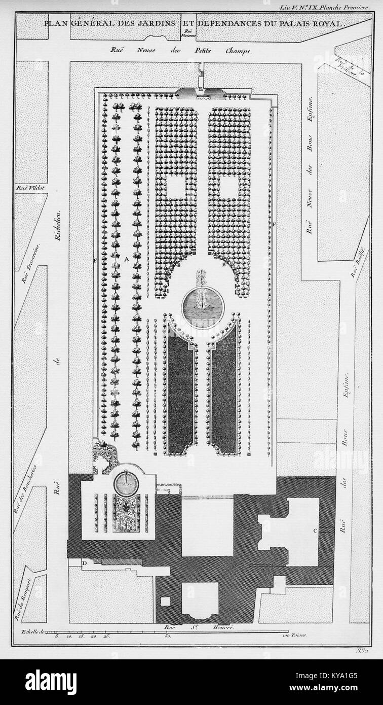 Palais royal garden Black and White Stock Photos & Images - Alamy