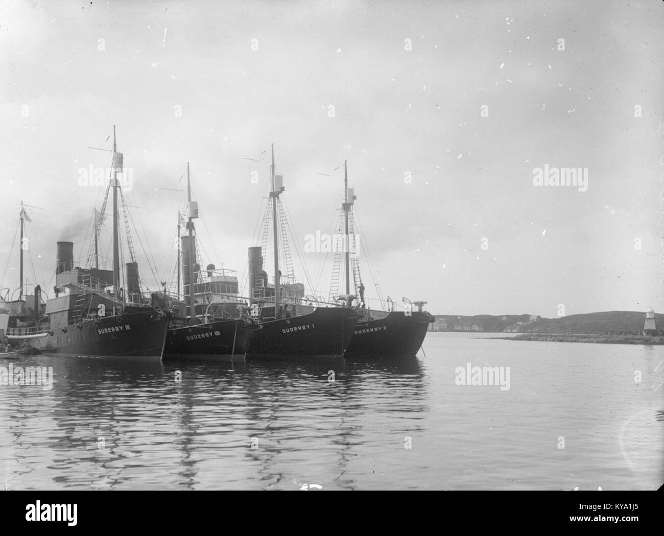 An image depicting whale catchers from Suderøy, a location known for ...