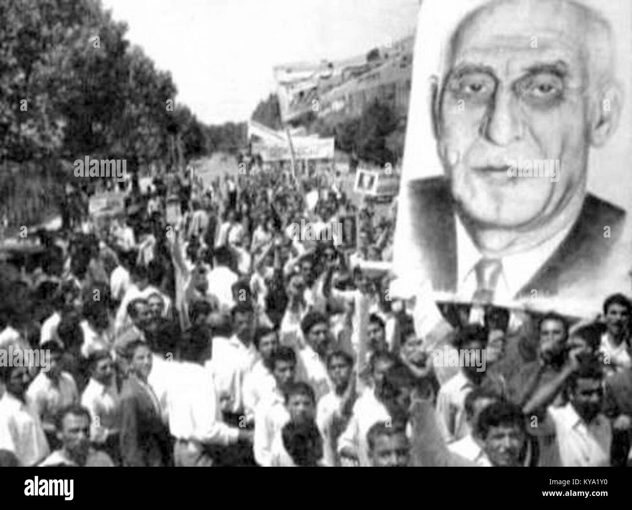 Supportes of Mosaddegh Stock Photo - Alamy
