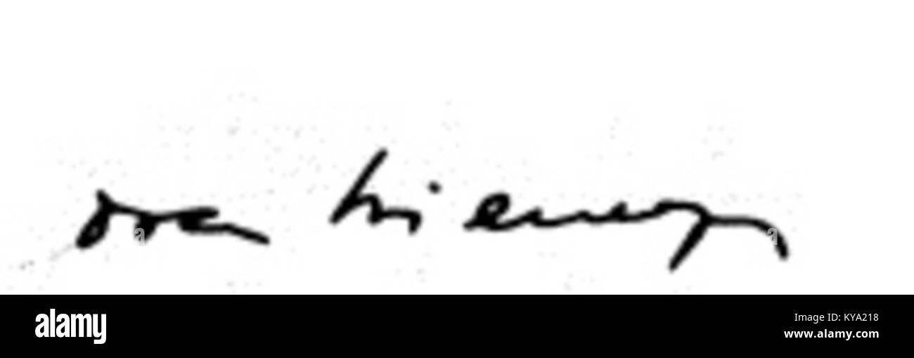 A photograph of the signature of Oscar Niemeyer, the renowned Brazilian ...