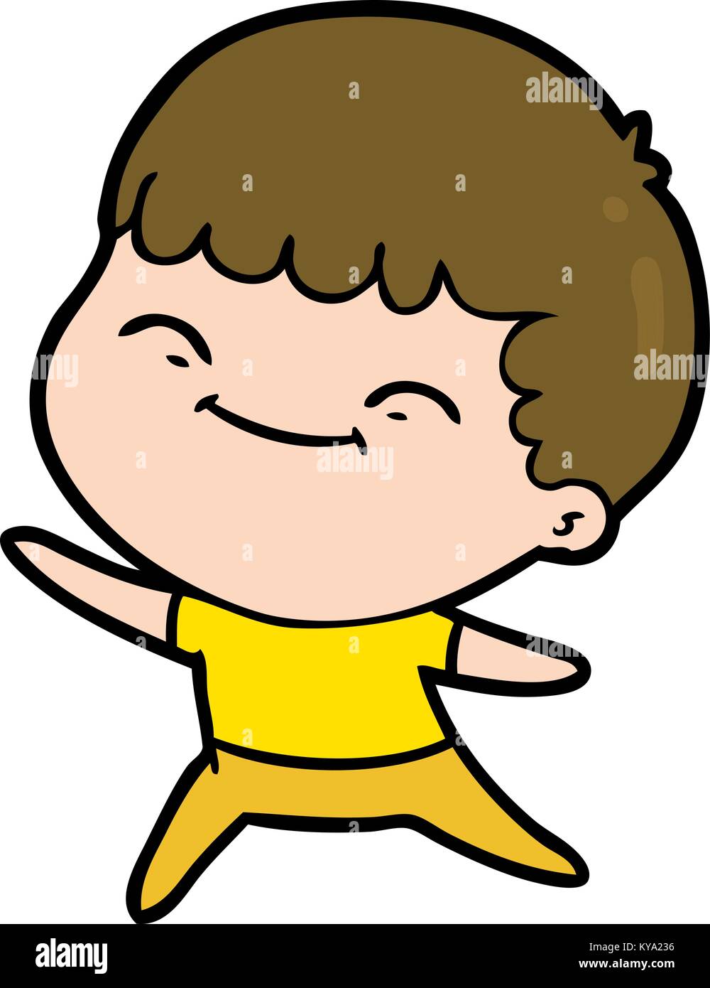 cartoon happy boy Stock Vector Image & Art - Alamy