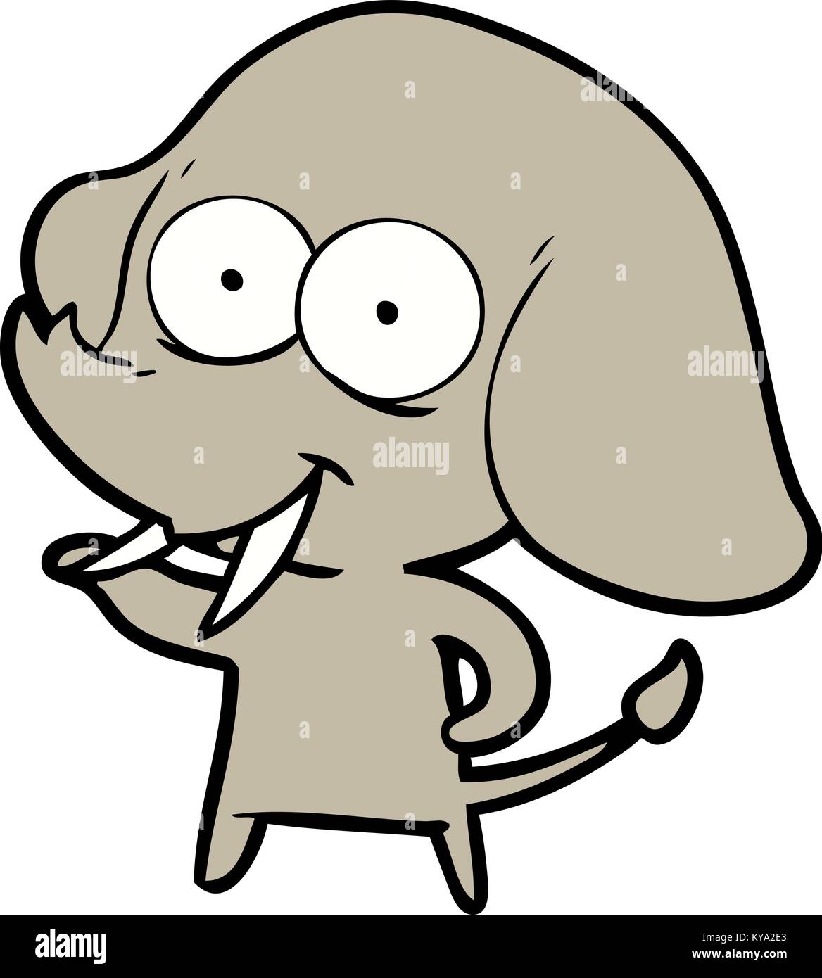 happy cartoon elephant Stock Vector Image & Art - Alamy